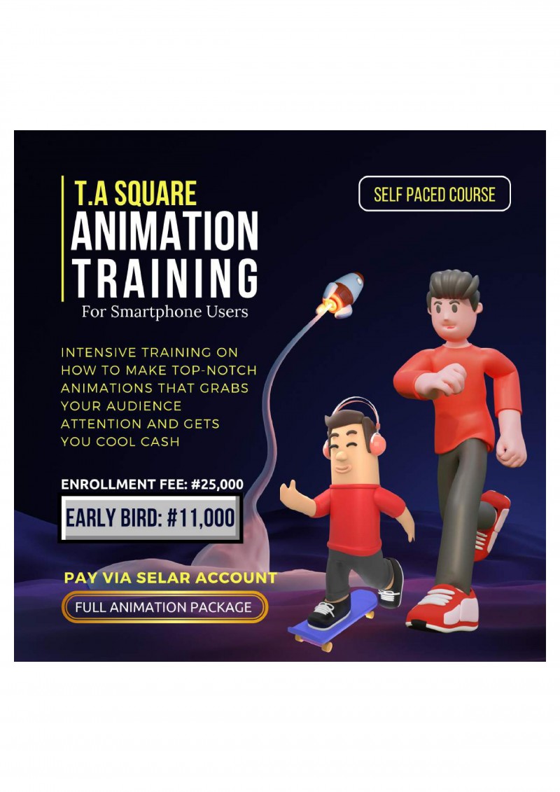 Buy T.A SQUARE ANIMATION COURSE by TOBINIUM BIRTHDAY on Selar