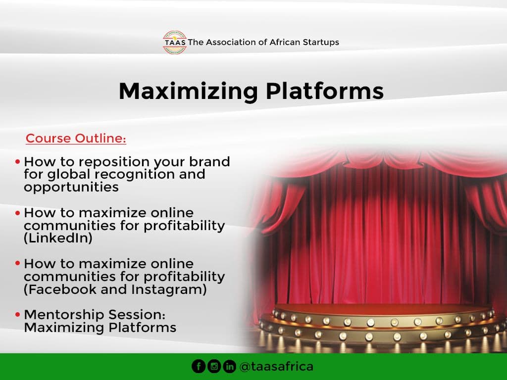 Buy Maximizing Platforms by TAAS AFRICA on Selar