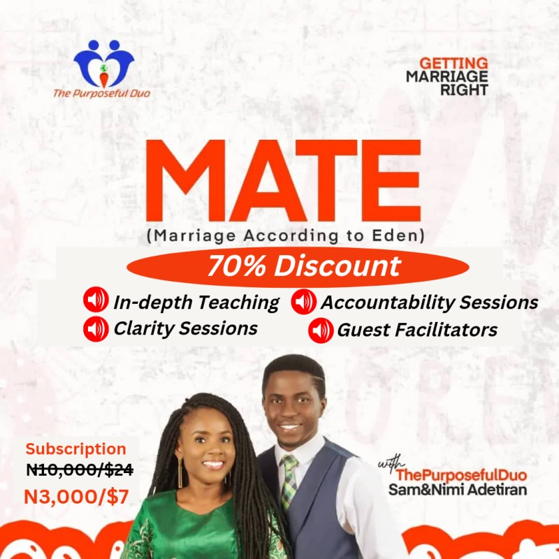 Buy MATE - Getting Marriage Right by The Purposeful Duo on Selar.co