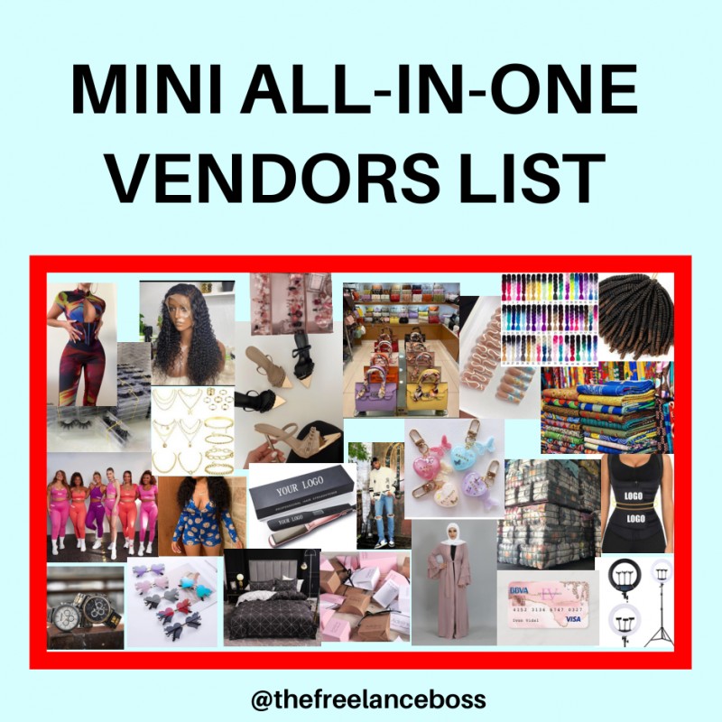 Buy MINI ALL-IN-ONE VENDORS LIST by The Freelance Boss on Selar