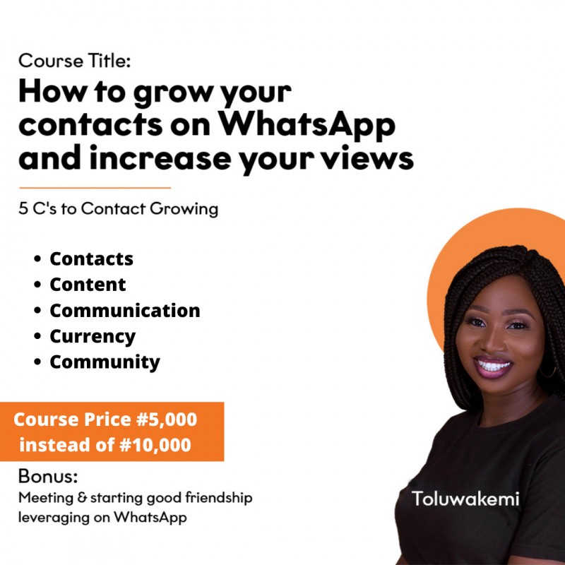 Buy HOW TO GROW YOUR CONTACTS ON WHATSAPP AND INCREASE YOUR VIEWS by ...