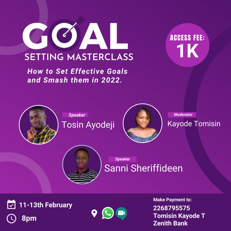 Buy Goal Setting Masterclass by Avella Agency on Selar