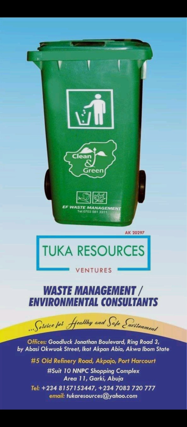 Subscribe Waste Management Service by Tuka Eyo on Selar