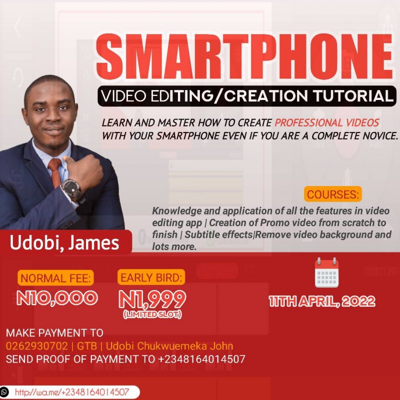 Buy SMARTPHONE VIDEO EDITING/CREATION TUTORIALS by Udobi Chukwuemeka ...