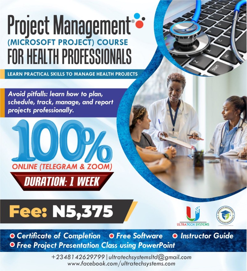 Buy Microsoft Project for HealthCare Professionals by Ultra-Ukay Tech ...