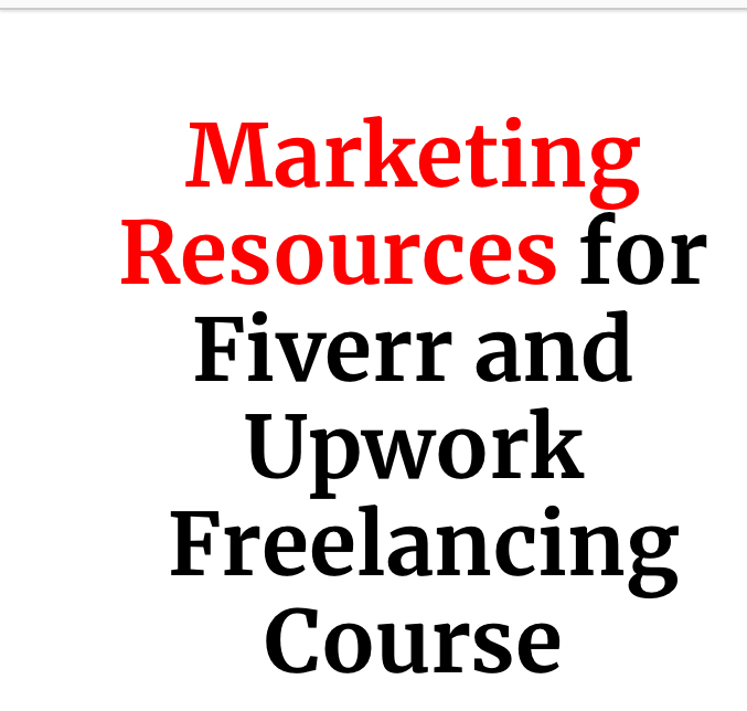 Buy Fiver and up work freelancing course by Umoru Rafat on Selar