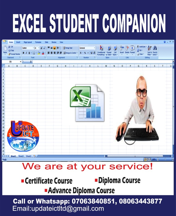 Buy EXCEL STUDENT COMPANION by Update Ict Ltd on Selar