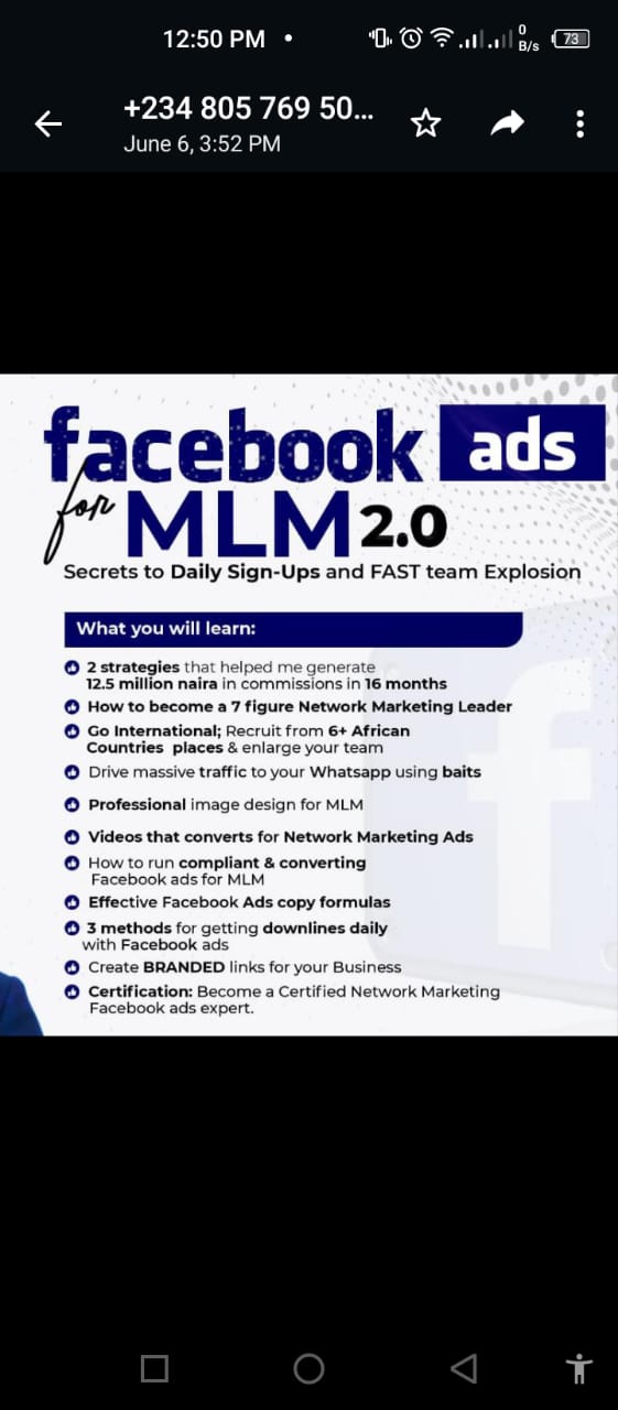 Buy Facebook Ads for MLM by Iheanyi Chidi Nwokorie on Selar