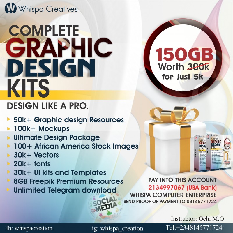 Buy Complete graphic design kit by Ochi Moses Ogbu on Selar