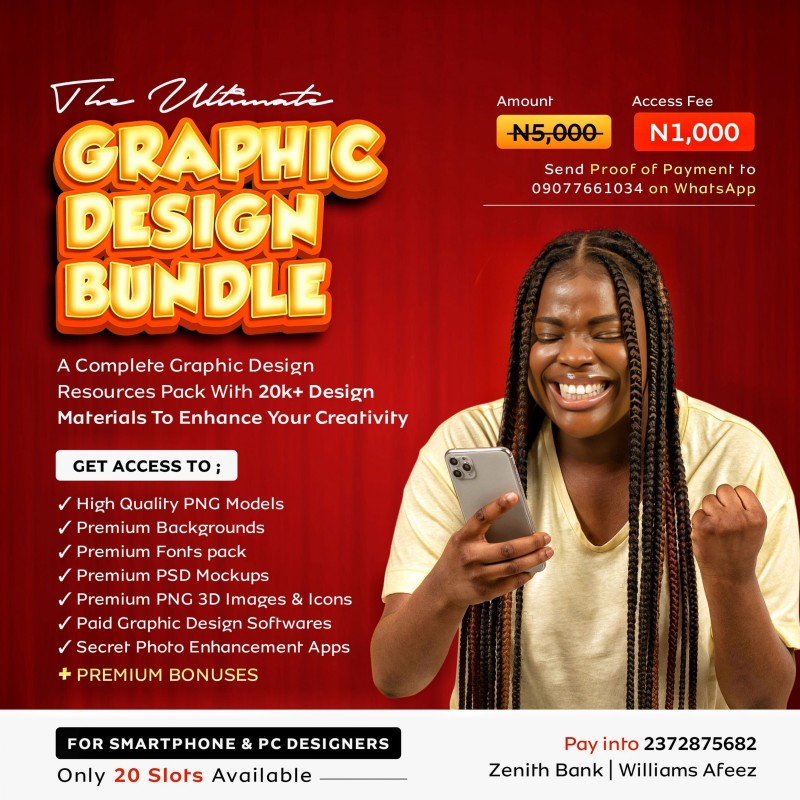 Buy The Ultimate Graphic Design Bundle by Williams Afeez Olawunmi on Selar