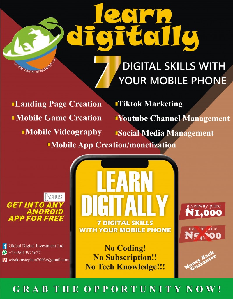 Buy 7 Digital skills by Wisdom Stephen Effiong on Selar