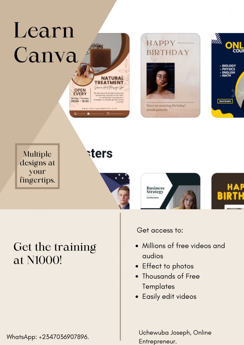 Buy Canva Training Course by Uchewuba Joseph on Selar