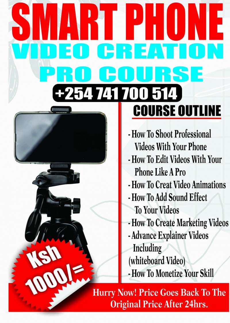 Buy Smartphone Videography Pro Course by JollyRich Kenya on Selar