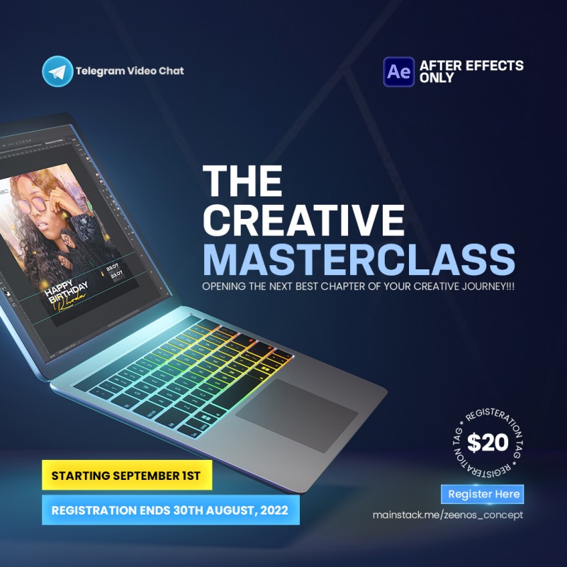 Buy The Creative Masterclass - After Effects Only by Eduru Zino on Selar