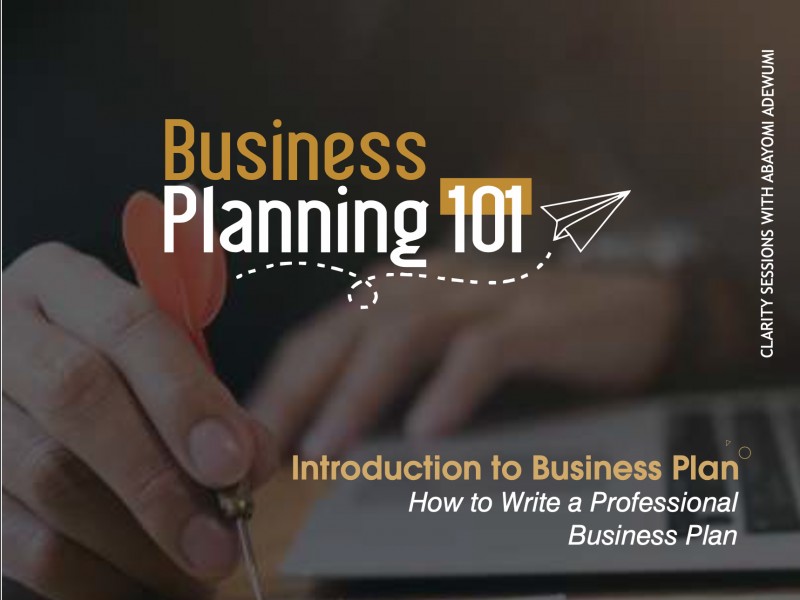 Get Business Planning 101 by Abayomi Adewumi on Selar