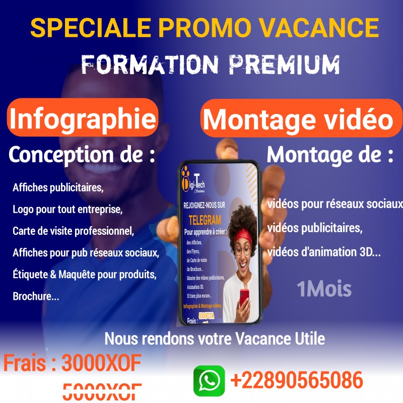 Buy PROMO FORMATION INFOGRAPHIE & MONTAGE VIDEO by Abdallah Souradj on ...