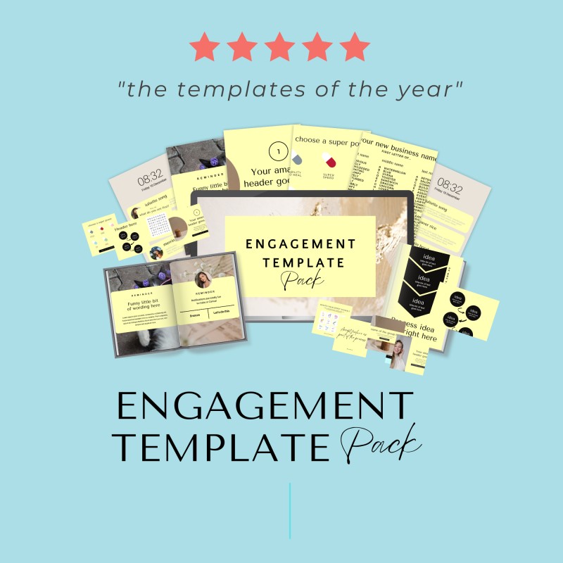 Buy Engagement Template Pack by Abigail Dzama Anderson on Selar