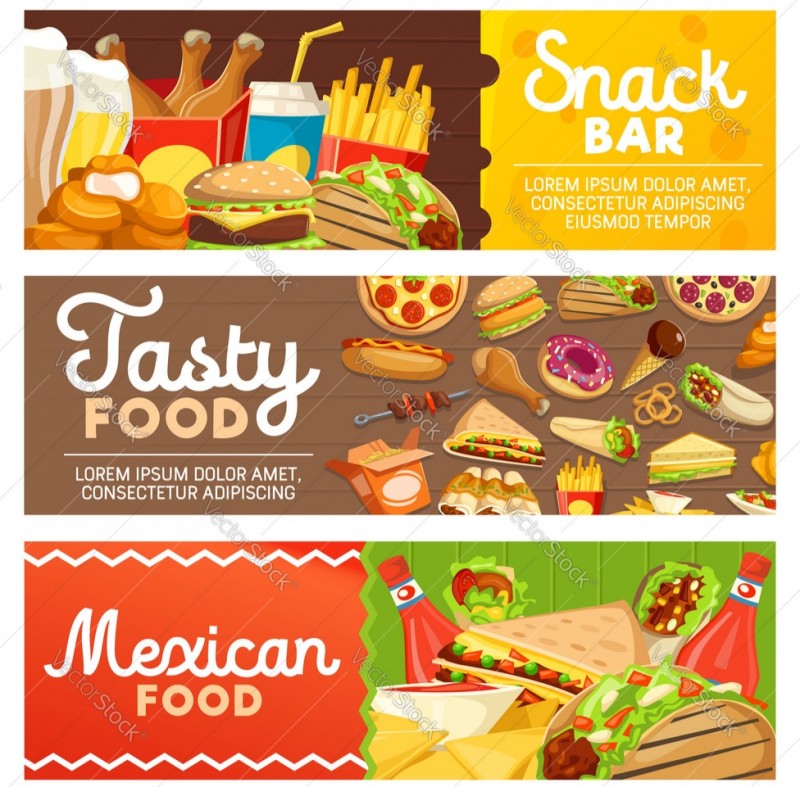 Buy Fast Food and Bakery design project by Abraham Victor on Selar