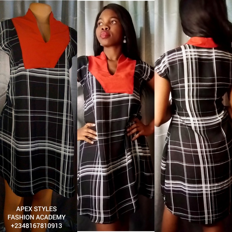 Buy HOW TO MAKE A SHIFT DRESS WITH A BUILT-UP NECKLINE by Adedoyin ...