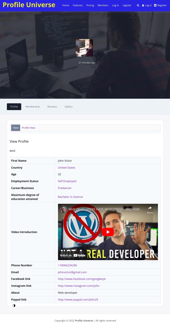 Subscribe Profile Universe monthly subscription by Profile Universe on ...