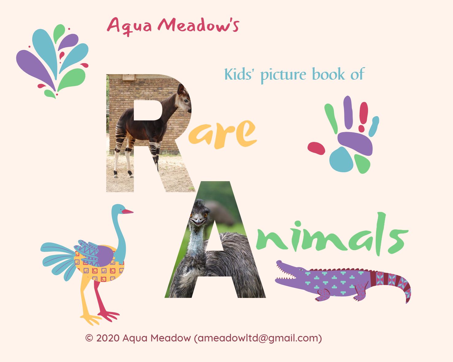 Buy Kids' picture book of rare animals by Aqua Meadow on Selar