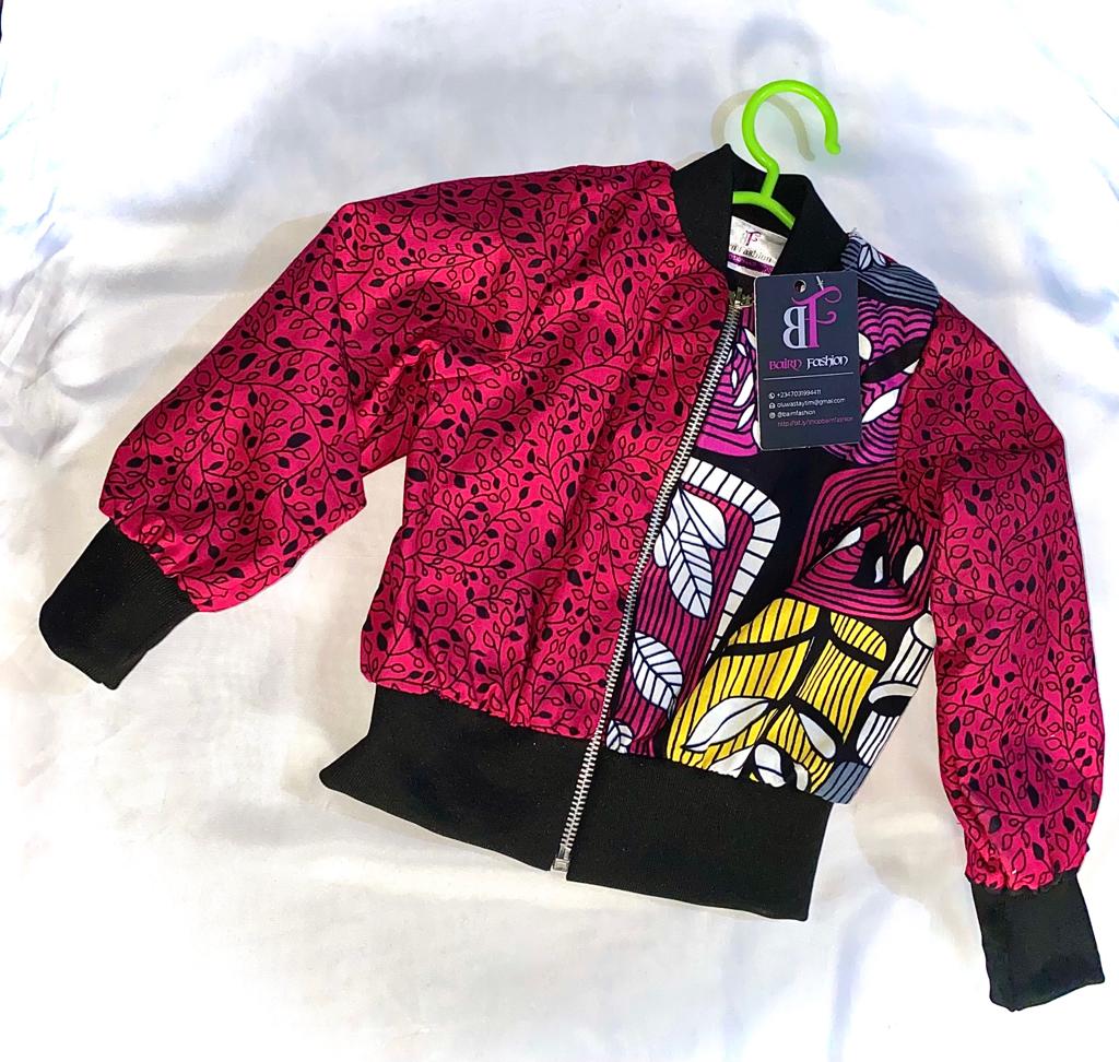 Buy Pink Bumper Jacket by Bairn Fashion on Selar