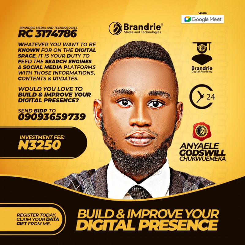 Buy BUILD AND IMPROVE YOUR DIGITAL PRESENCE by BRANDRIE MEDIA AND ...