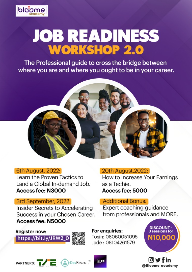 Buy Job Readiness Workshop 2.0 by Budding Professionals Community on Selar