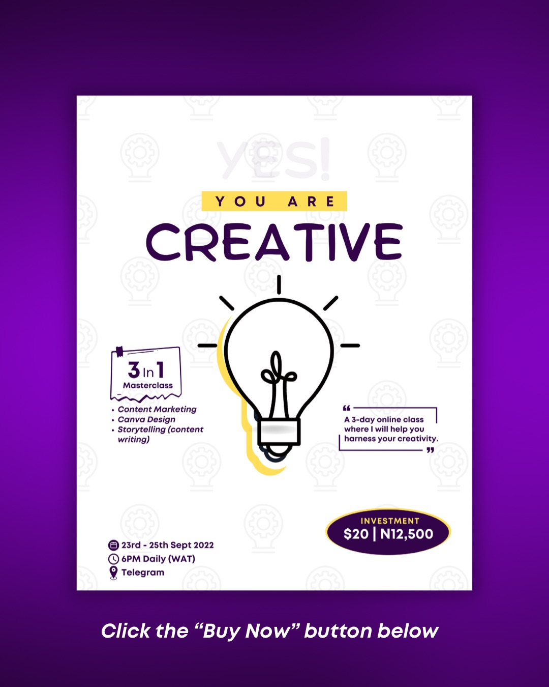 Buy YOU ARE CREATIVE by Habeeb salaudeen on Selar