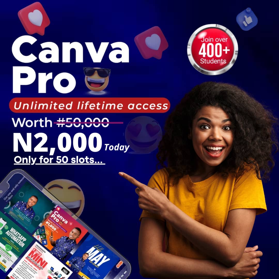 Buy Canva pro by Christen Daniel on Selar