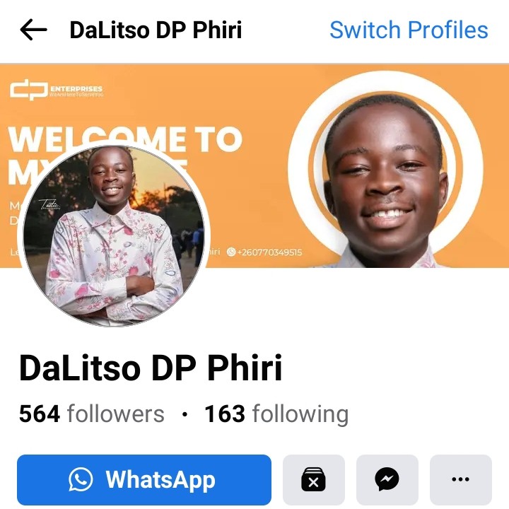 Buy Facebook page by Dalitso Phiri on Selar