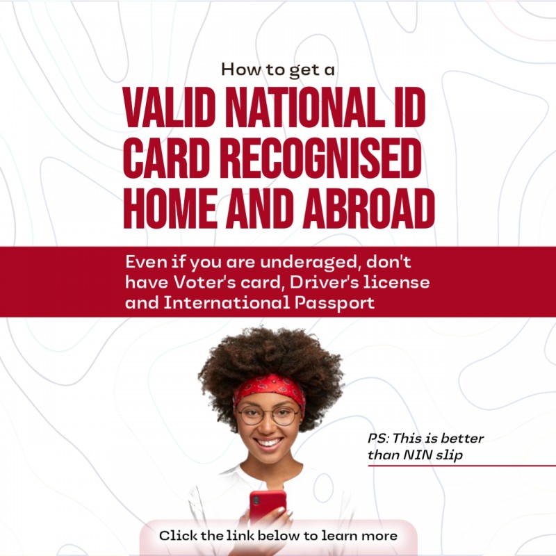 Buy Generate your National Identity Card by Daniel adegoke on Selar