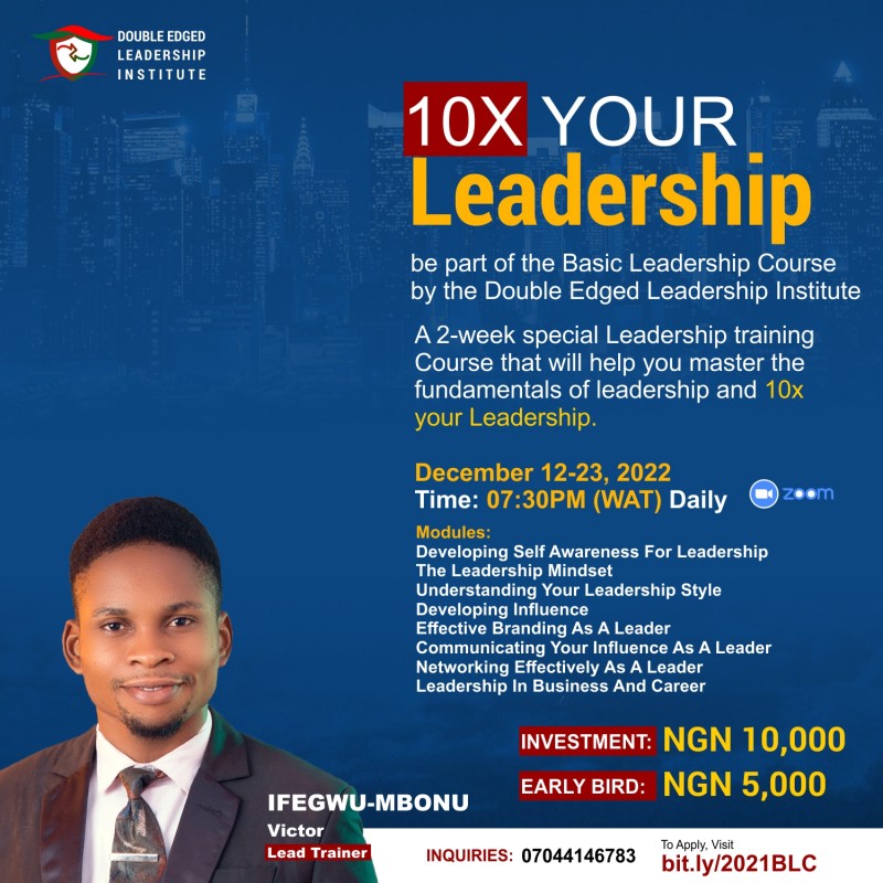 Buy Basic Leadership Course by Double Edged Impact Network on Selar