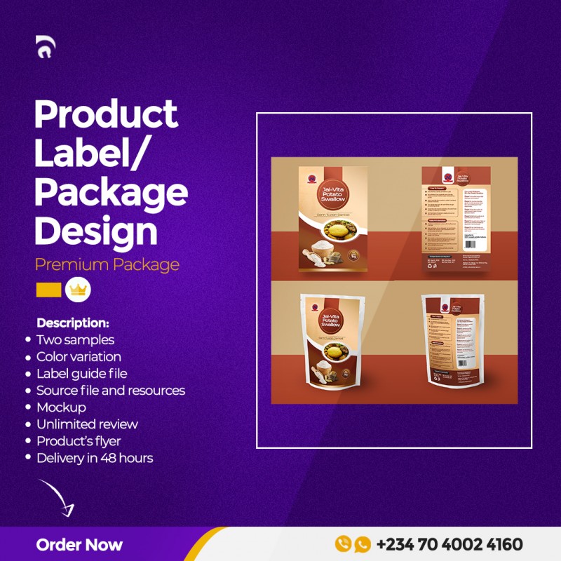 Buy Product Labeling Design (Premium Package) by Domiphics Designs on Selar