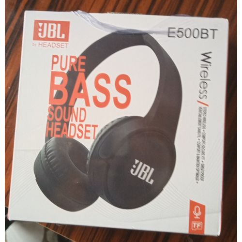 Buy Jbl E500bt Wireless Over-Ear Pure Bass Sound Headset - Black by ...
