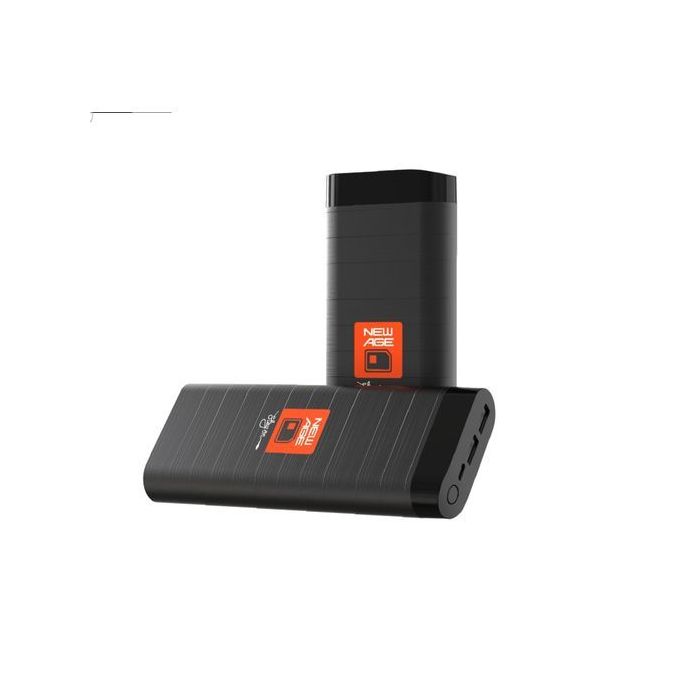 Buy New Age 12500MAH Newage FAST CHARGE Power Bank Capacity - Black. by ...