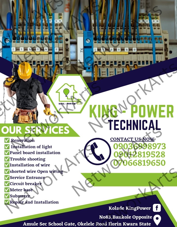 Buy Electrical Flyer Design by NetworkArts on Selar