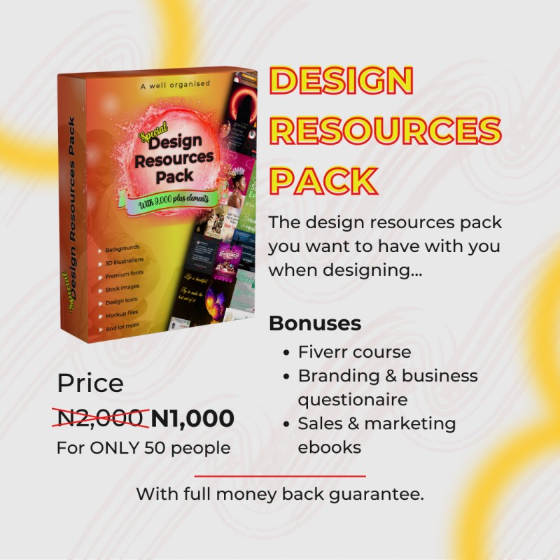 Buy Design Resources Pack by Ekene Matthew Store on Selar