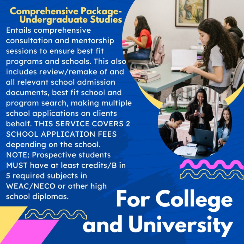 Buy Comprehensive Package- Undergraduate Studies by on Selar