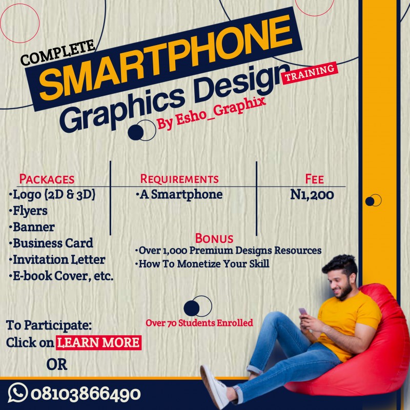 Buy COMPLETE SMARTPHONE GRAPHIC DESIGN by Esho Digital Concept on Selar