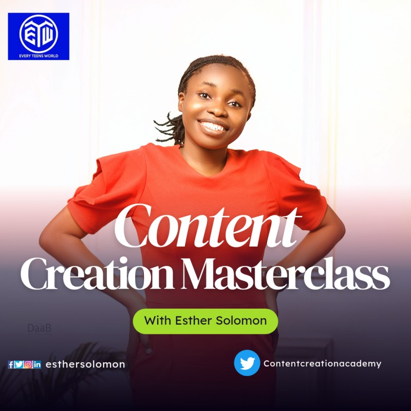 Buy CONTENT CREATION MASTERCLASS by Esther Solomon on Selar
