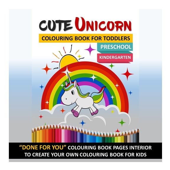 Buy Cute Unicorn Colouring Book For Toddlers, Preschool, Kindergarten ...