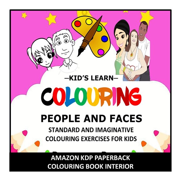 Buy Kid's Learn - Colouring People And Faces - Standard And Imaginative ...