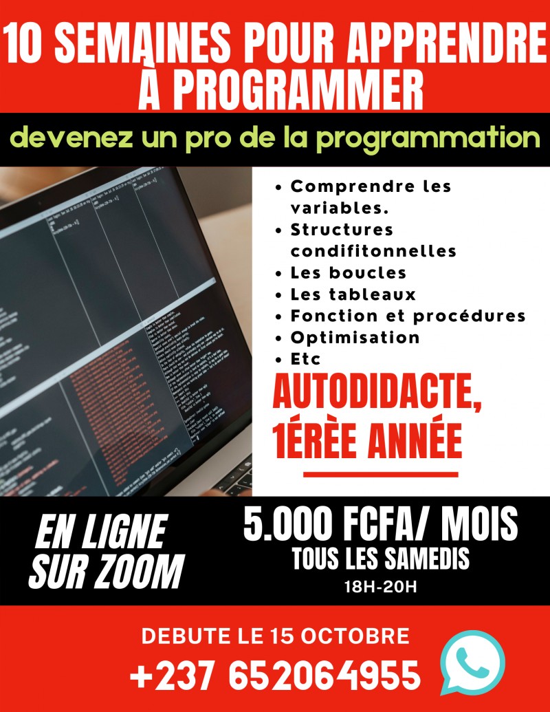 Buy Initiation à la programmation by Génie D'afrique Foundation on Selar