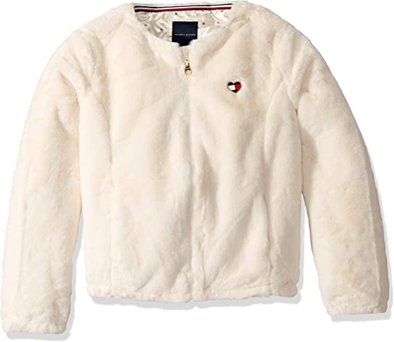 Buy Tommy Hilfiger Girls' Short Length Puffer Jacket, Waterproof with ...
