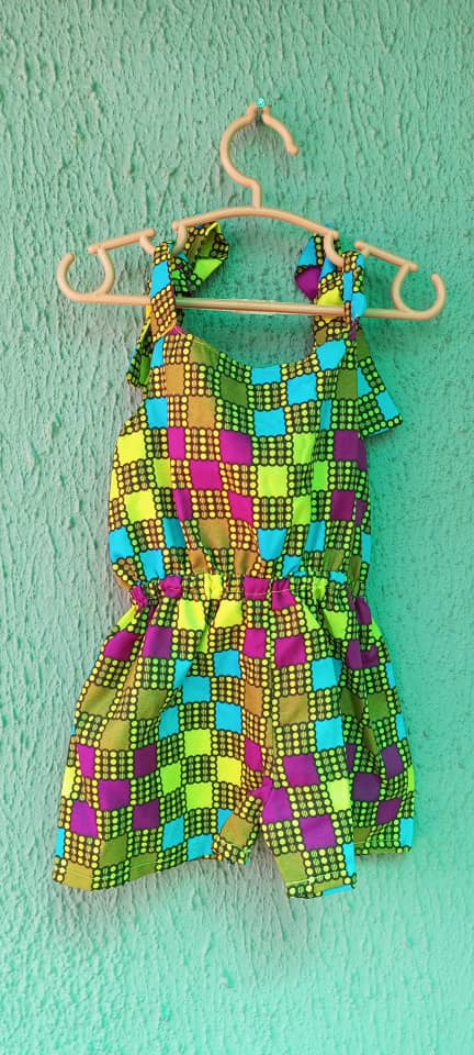 Buy Multi-Colored Sleveless Girls Gown by Grace Ibe on Selar