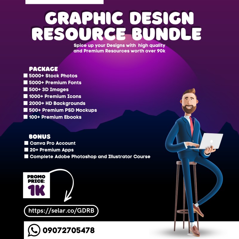 Buy Graphic Design Resource Bundle by Uche Matthew on Selar