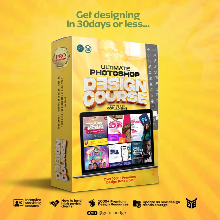 Buy ULTIMATE PHOTOSHOP DESIGN COURSE by Chris Agwu on Selar