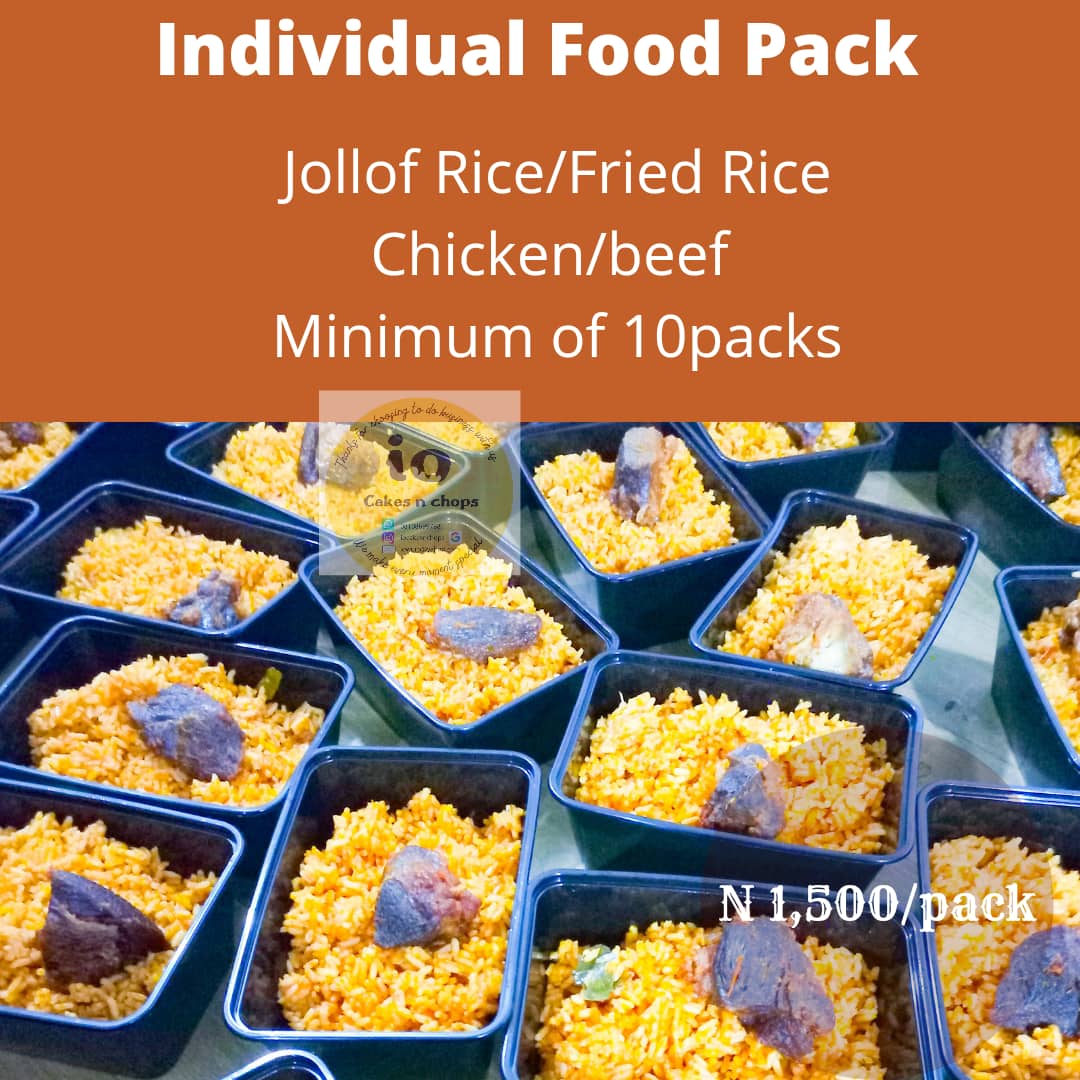 Buy Individual Food Packs by io cakes n chops on Selar
