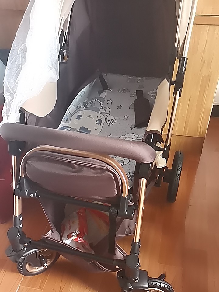 Buy The baby stroller can sit and lie down with portable folding high ...